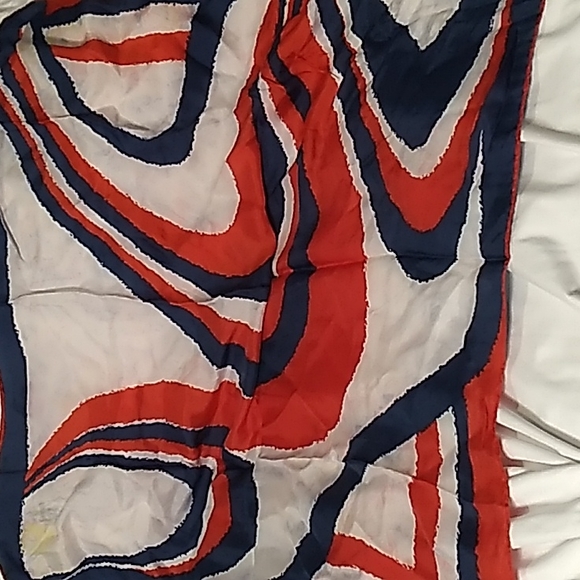 Vintage | Accessories | Vintage Red White Blue Scarf 27 X 28 Inches ...